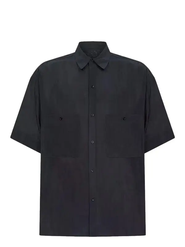 UMA WANG Chest-pockets Short-sleeve Shirt - Blue