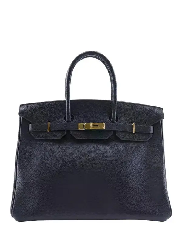 Hermès 2002 Birkin Retourne 35 Handbag - Black