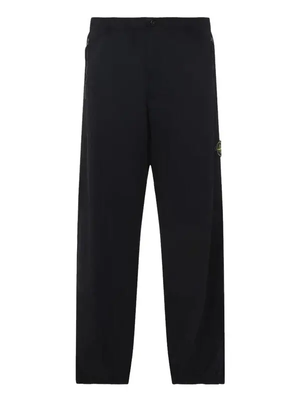 Stone Island Patch-detail Track Pants - Black