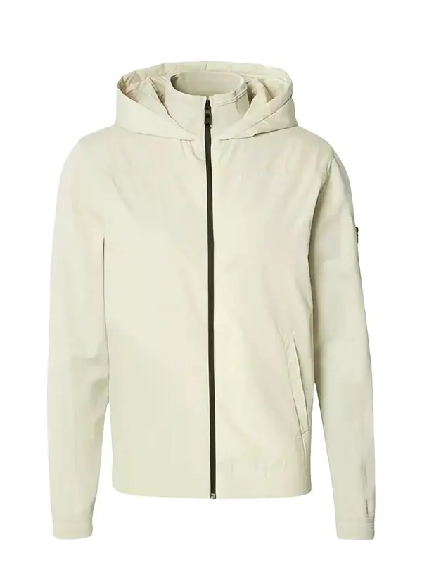 BOSS Hooded Zip-up Jacket - Neutrals