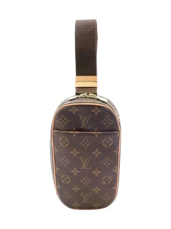 LOUIS VUITTON 2004 Monogram Pochette Gange Crossbody Bag - Brown