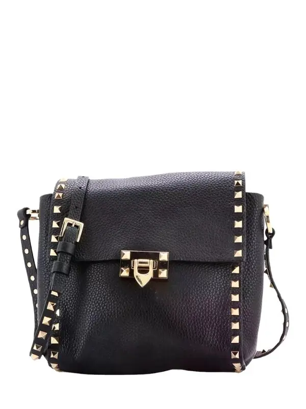 Valentino Garavani Rockstud Vertical Small Crossbody Bag - Black