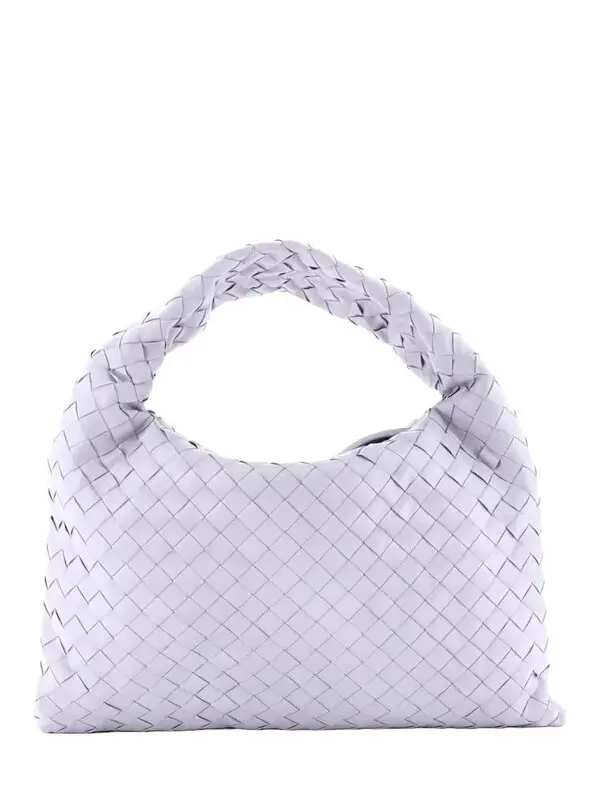 Bottega Veneta Hop Intrecciato Leather Small Hobo Bag - Purple