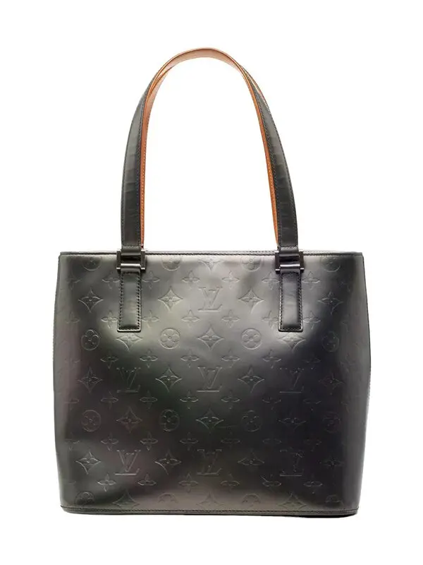 LOUIS VUITTON 2003 Monogram Mat Stockton Tote Bag - Grey