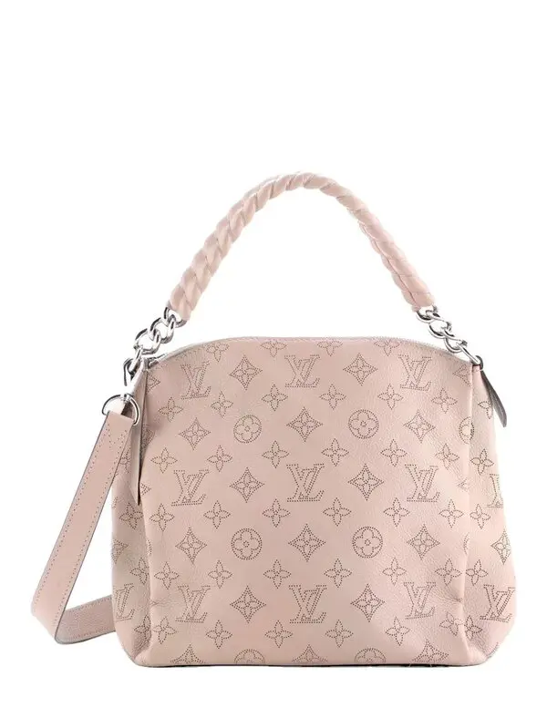 LOUIS VUITTON Babylone Hobo Bag Mahina Leather Bb - Neutrals