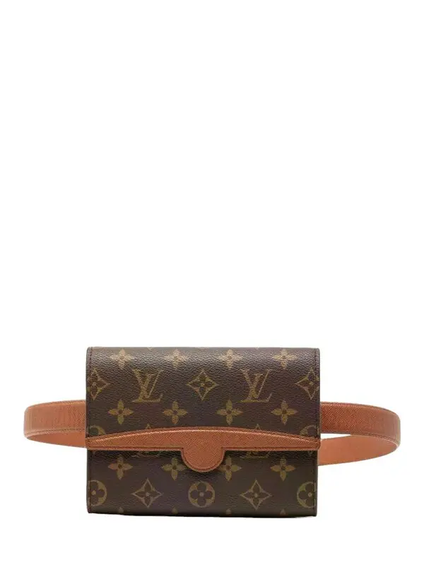 LOUIS VUITTON 1995 Monogram Arche Belt Bag - Brown