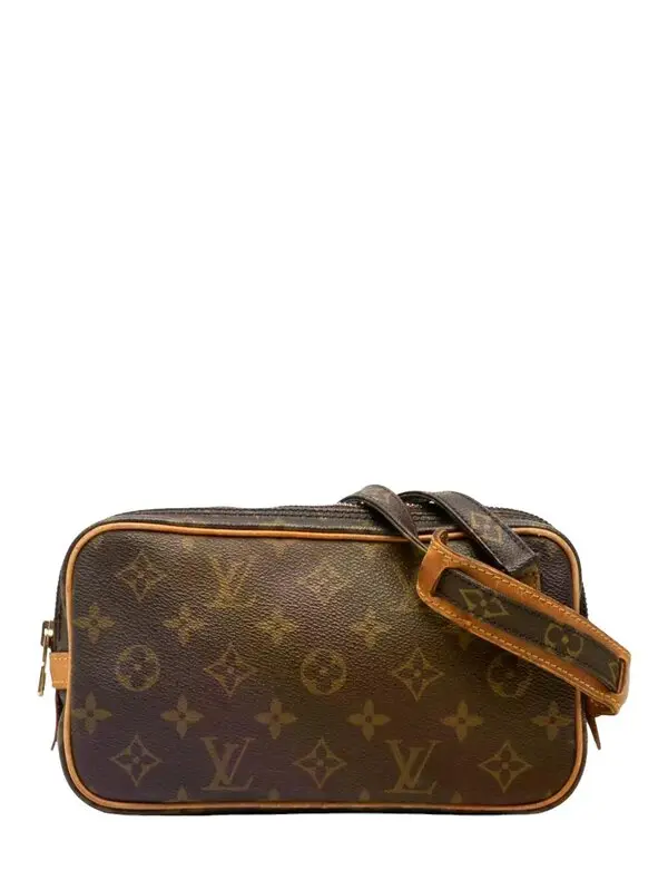 LOUIS VUITTON 1992 Monogram Pochette Marly Bandouliere Crossbody Bag - Brown
