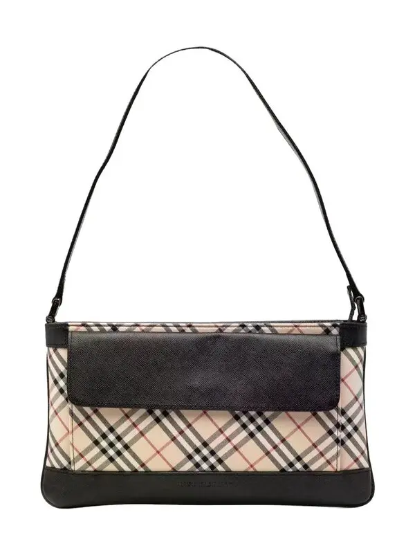 Burberry Nova Check Canvas Shoulder Bag - Brown