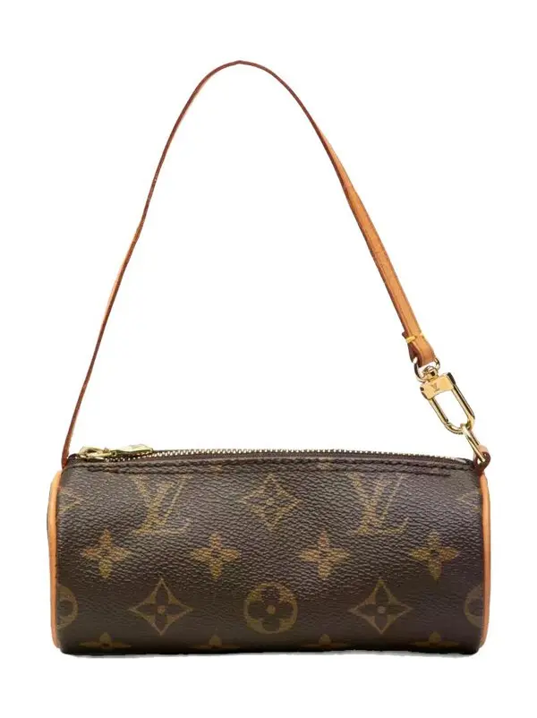 LOUIS VUITTON 1990-2000 Monogram Papillon Pochette - Brown