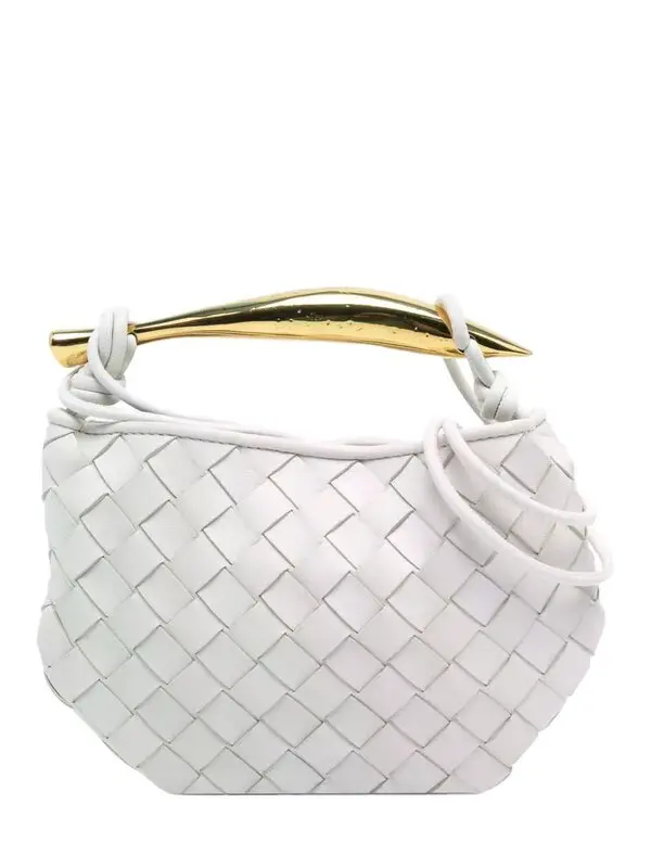 Bottega Veneta Intrecciato Sardine Satchel - White