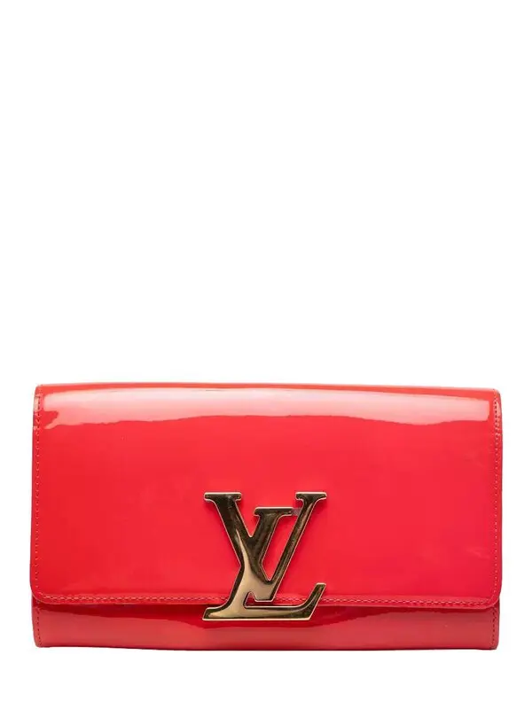 LOUIS VUITTON 2015 Vernis Louise Clutch - Red