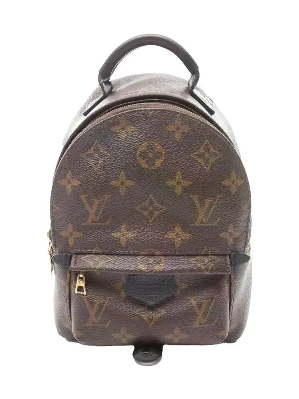 LOUIS VUITTON 2020 Monogram Mini Palm Springs Backpack - Brown