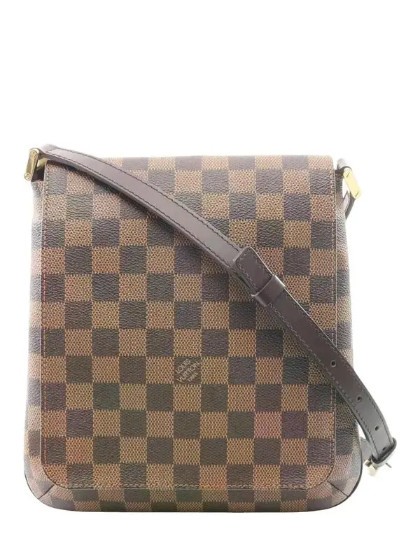 LOUIS VUITTON 2004 Damier Ebene Musette Salsa Pm Crossbody Bag - Brown