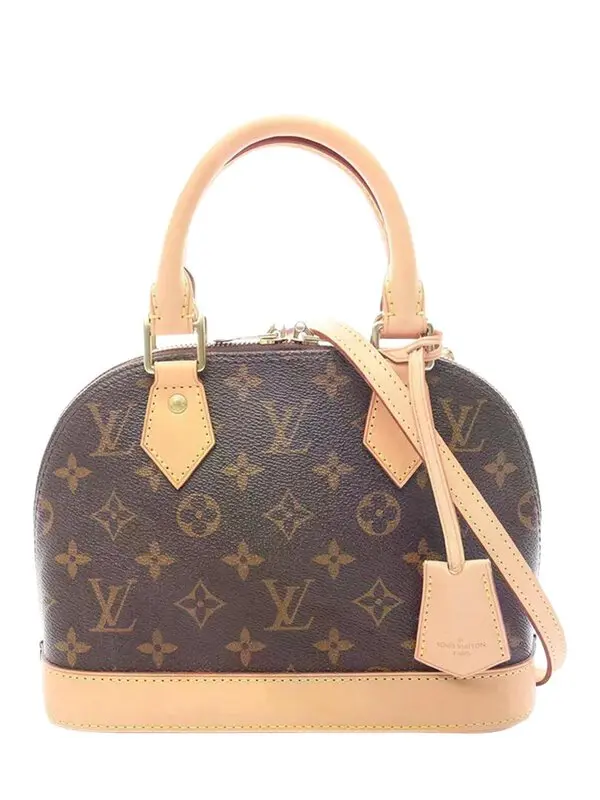 LOUIS VUITTON 2013 Monogram Alma Bb Satchel - Brown