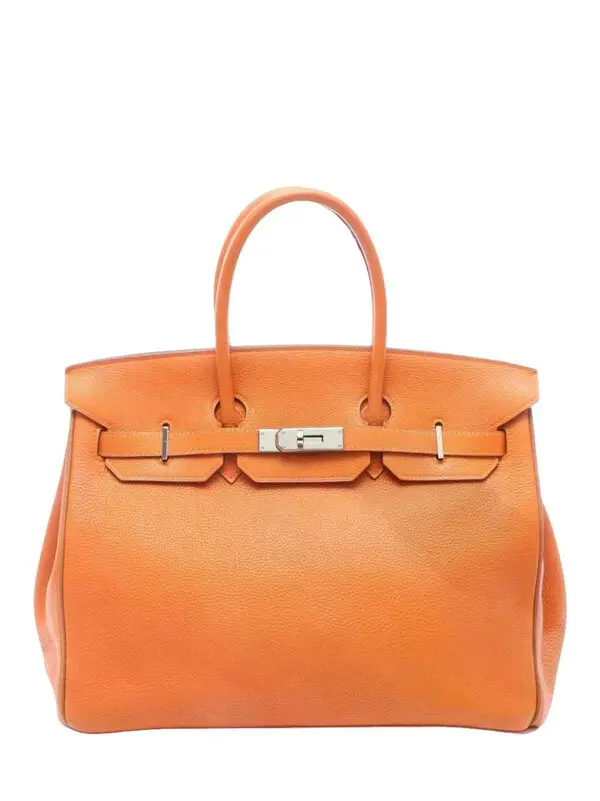 Hermès 2005 Togo Birkin 35 Handbag - Orange