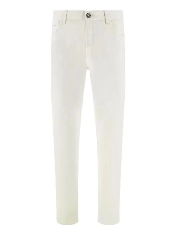 Boggi Milano Straight-leg Selvedge Jeans - White