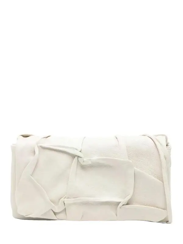 SOMMET Soffietta Plump Ruched Crossbody Bag - Neutrals