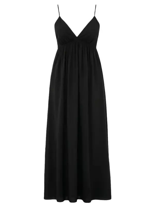 ELEH V-neck Midi Dress - Black