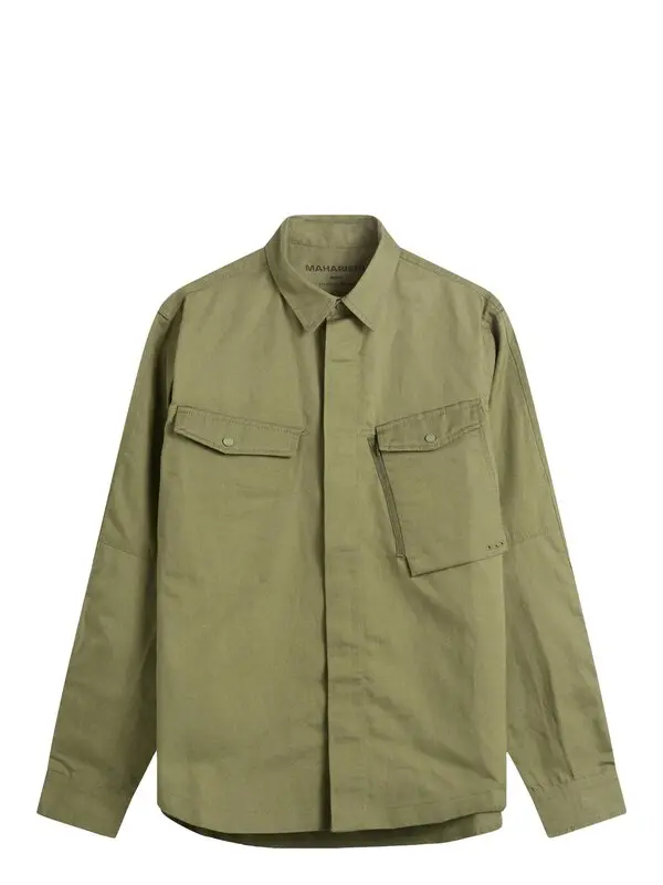MAHARISHI Hemp Custom Shirt - Olive Og-107f