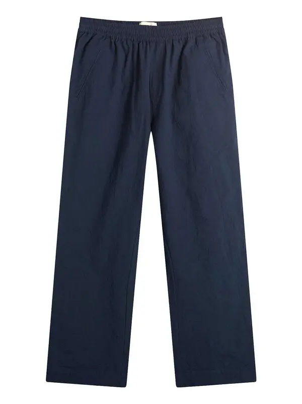 Folk Drawcord Assembly Pant - Dark Navy Crinkle