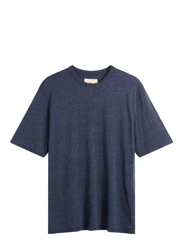 Folk Relaxed Assembly T-shirt - Navy Nep
