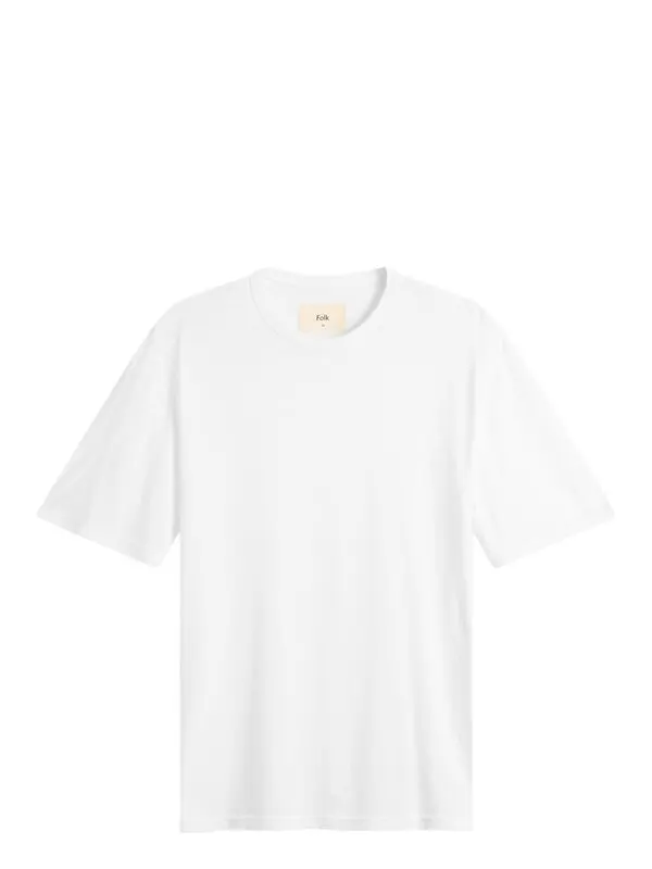 Folk Relaxed Assembly T-shirt - White Nep