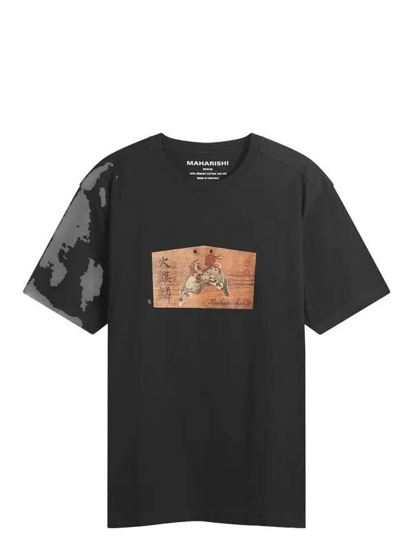 MAHARISHI Ema Kirin Plaque T-shirt - Black