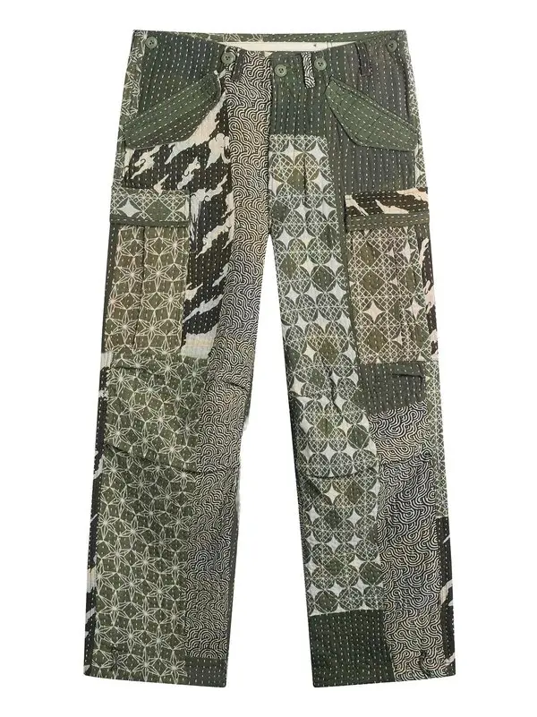 MAHARISHI Maha Rice Stitch M65 Cargo Trousers - Ecru/olive