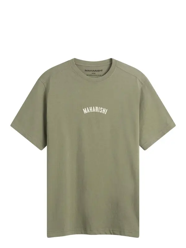 MAHARISHI Organic Logo T-shirt - Olive Og-107f