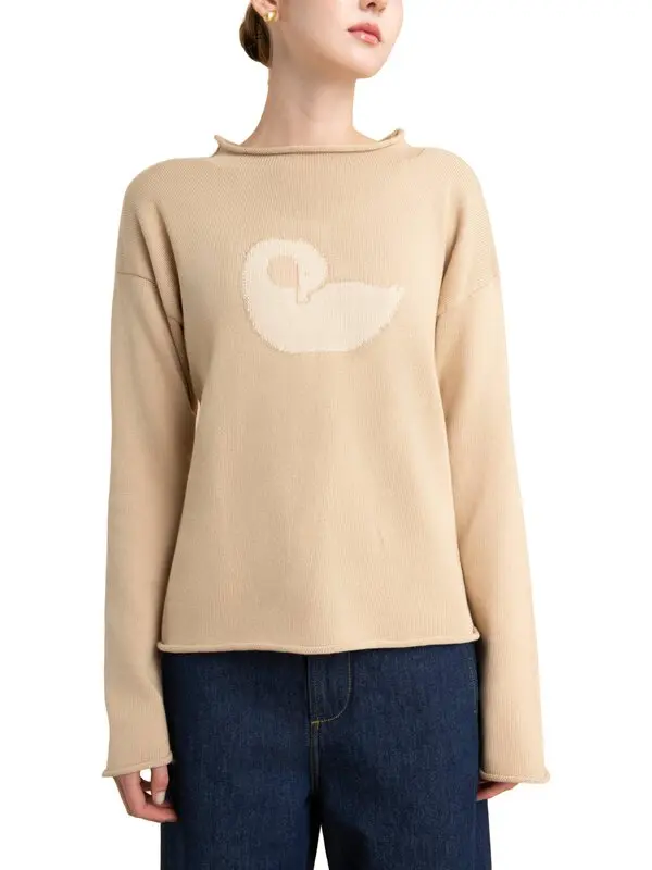 Tess Lorenz Goose Organic Cotton Sweater - Cream