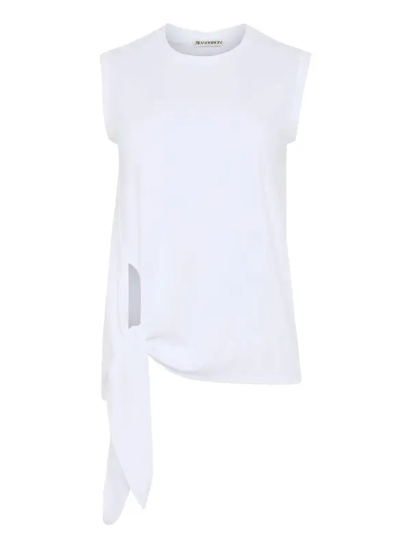 JW Anderson Knot-detailed Sleeveless Top - White