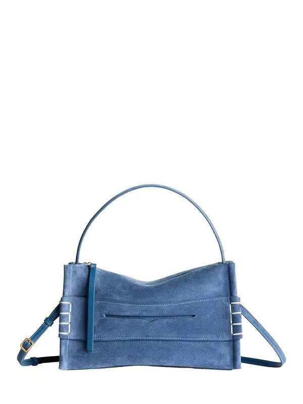 JW Anderson Loafer Suede Bag - Sky Blue