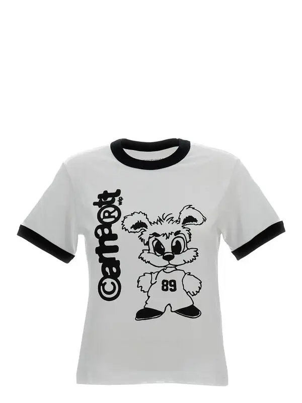Carhartt Work In Progress Crewneck T-shirt With Graphic Print - White