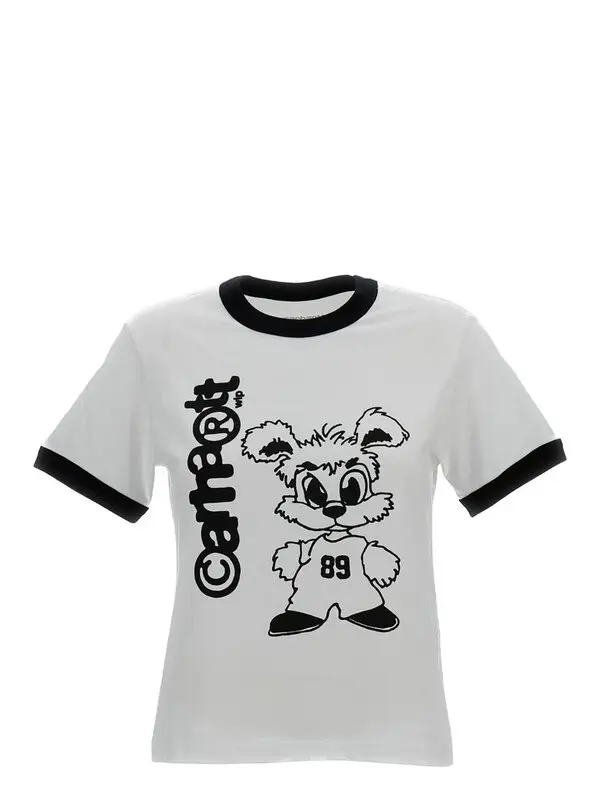 Carhartt Work In Progress Crewneck T-shirt With Graphic Print - White