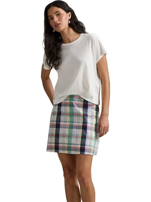 Ralph Lauren Plaid Long Skort - Spring Madras