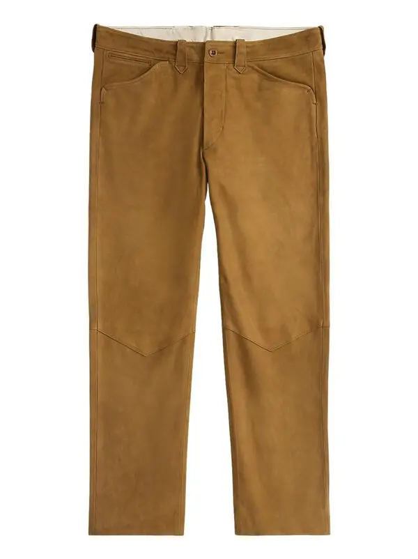Ralph Lauren Slim Fit Suede Western Pant - Vintage Tan