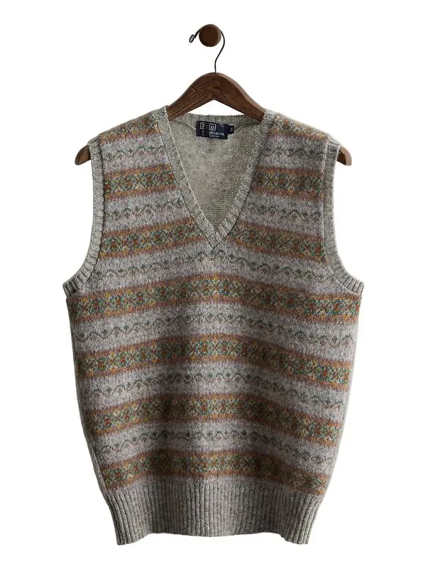 Ralph Lauren Vintage Fair Isle Sweater Vest - Mixed Multi