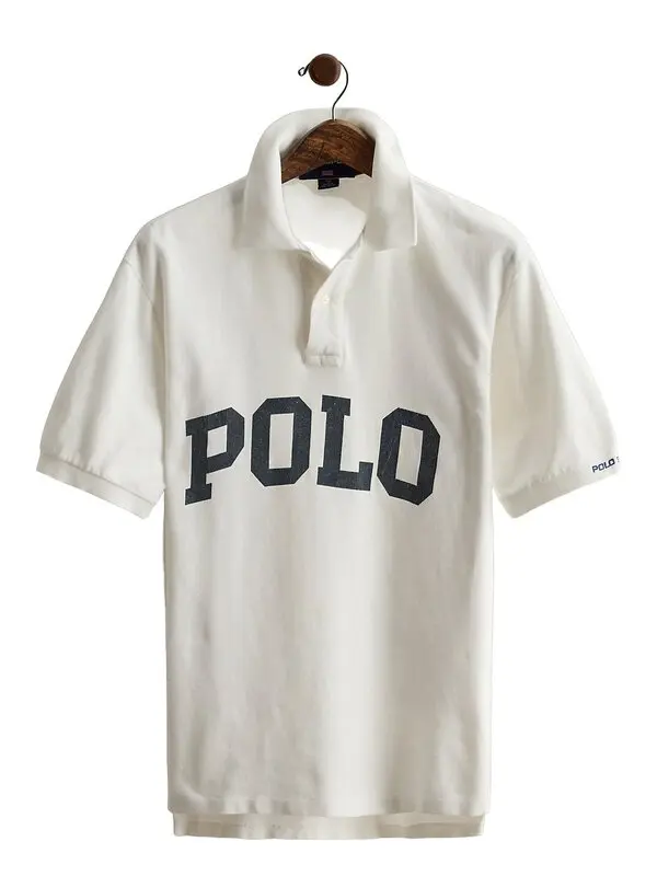 Ralph Lauren C. 1995 Logo Polo Shirt Size - White