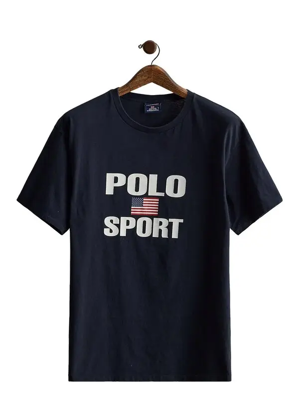 Ralph Lauren 1996 Polo Sport T-shirt Size - Black