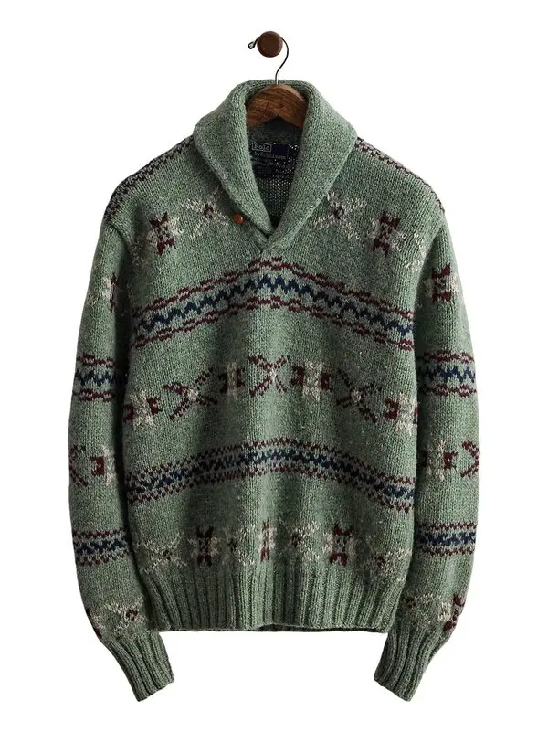 Ralph Lauren C. 1990 Hand-knit Sweater - Multi
