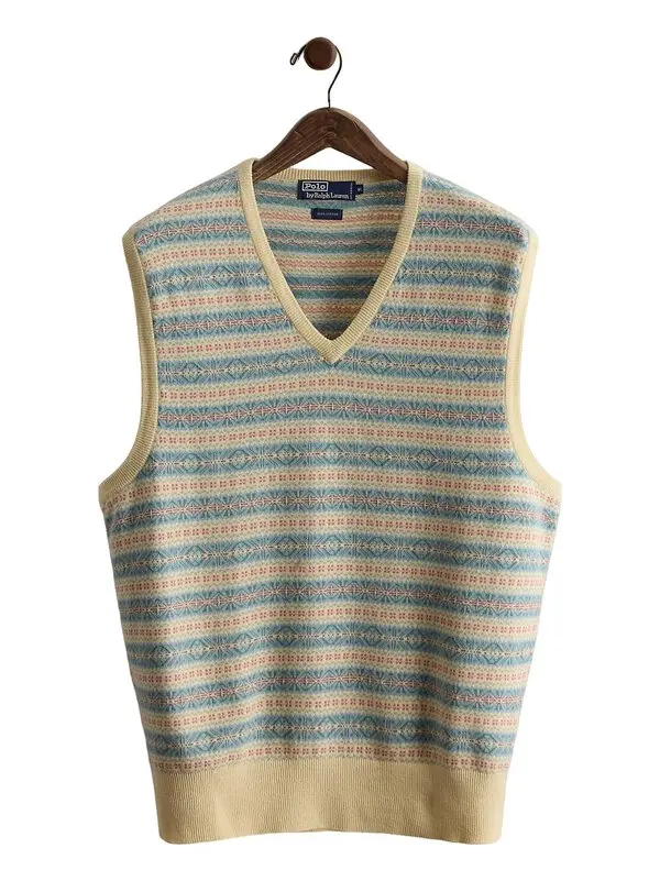 Ralph Lauren 1995 Fair Isle Sweater Vest Size - Multi