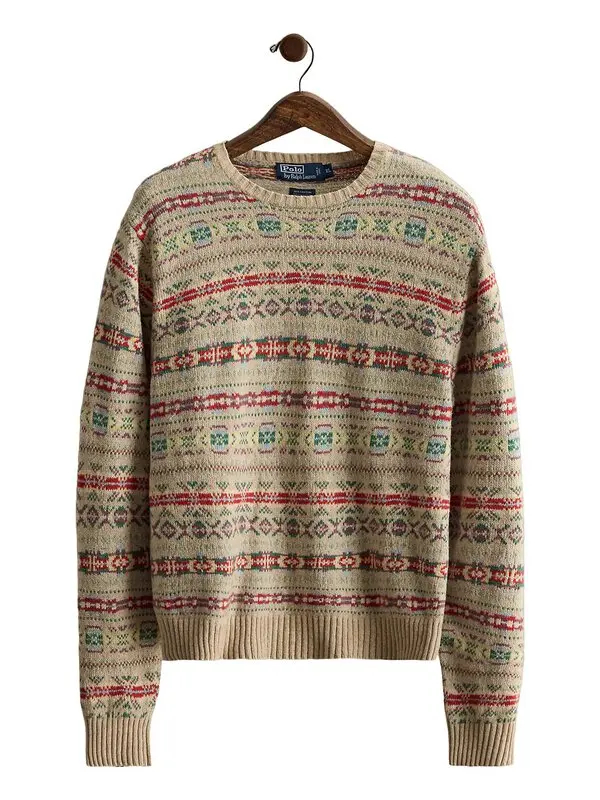 Ralph Lauren Cotton-cashmere Fair Isle Crewneck Sweater - Multi