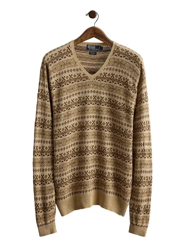 Ralph Lauren 1998 Fair Isle Sweater - Tan