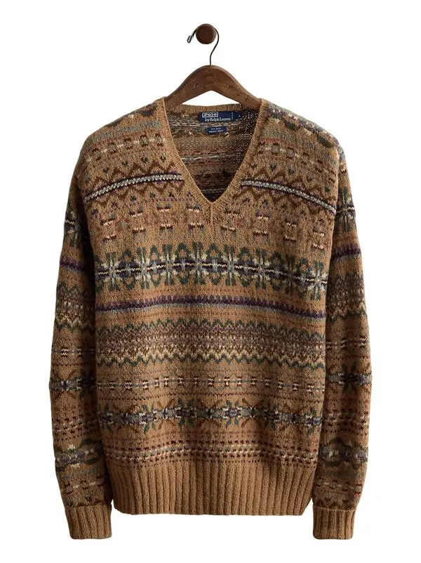Ralph Lauren 1992 Hand-knit Wool Sweater - Multi