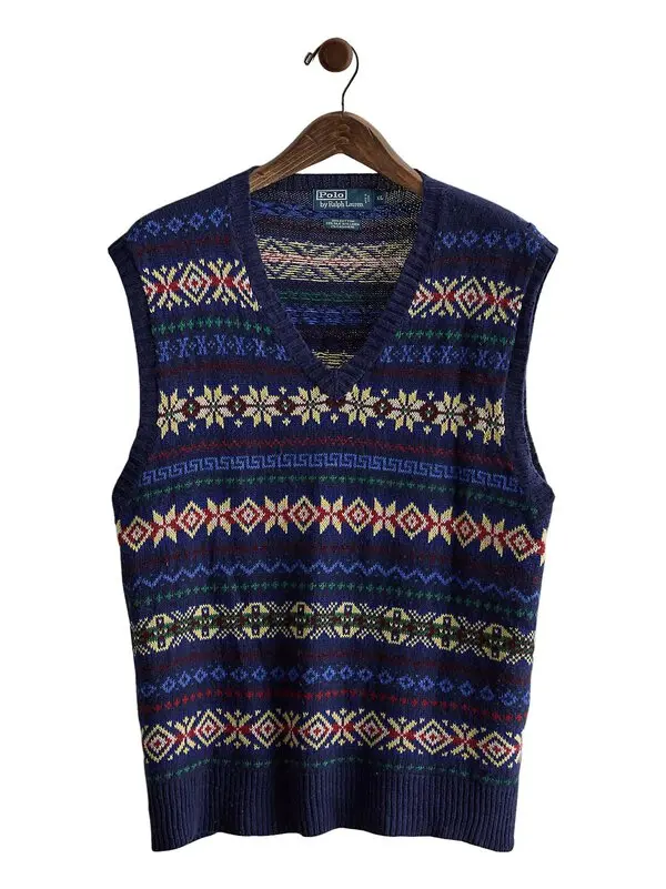 Ralph Lauren C. 2005 Fair Isle Sweater Vest - Multi