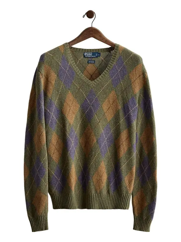 Ralph Lauren Argyle V-neck Sweater - Multi