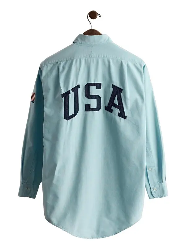 Ralph Lauren 1996 Polo Sport Usa Shirt Size - Blue