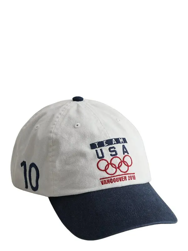 Ralph Lauren 2010 Team Usa Twill Ball Cap - White