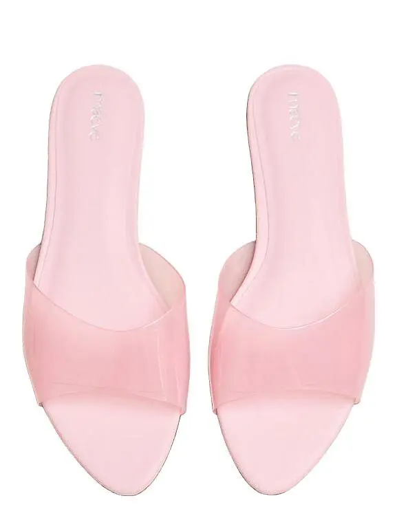 Maeve Pointed Toe Slip-on Sandals - Pink