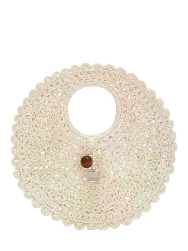 Jacquemus Small Spiaggia Raffia Bag - Neutrals